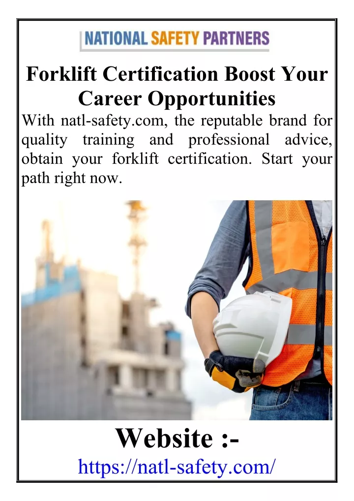 PPT - Forklift Certification Boost Your Career Opportunities PowerPoint ... PPT - Forklift Certification Boost Your Career Opportunities PowerPoint ...