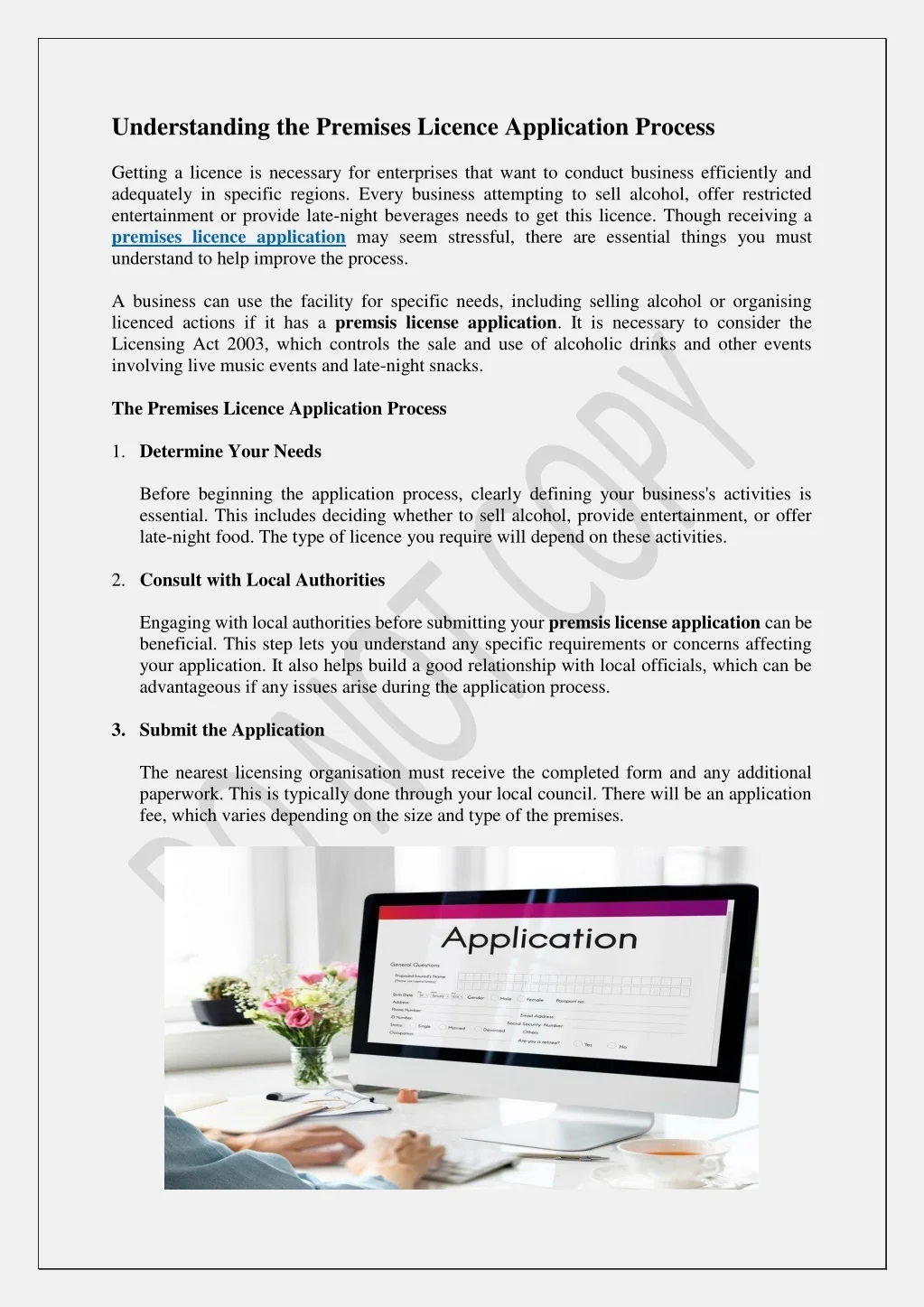 PPT - Understanding the Premises Licence Application Process PowerPoint ...