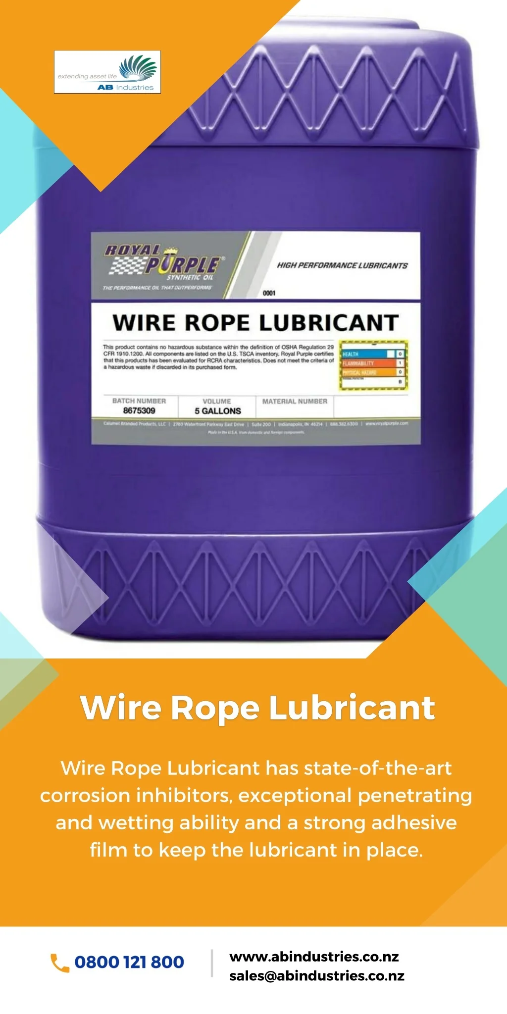 PPT - Wire Rope Spray Lubricant | AB Industries PowerPoint Presentation ...