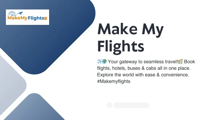 PPT - Book Your International Flight Tickets Easily with Make My ...