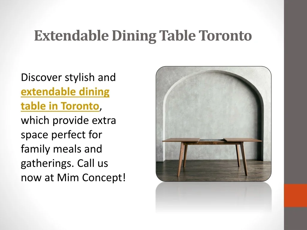 PPT - Extendable Dining Table Toronto PowerPoint Presentation, free download - ID:13581269
