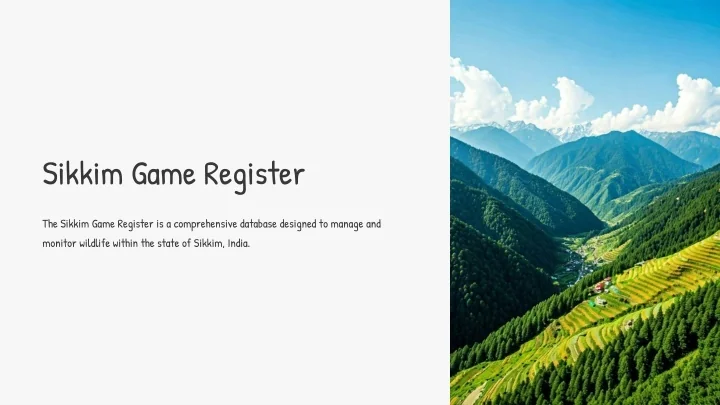 PPT - Sikkim-Game-Register PowerPoint Presentation, free download - ID ...