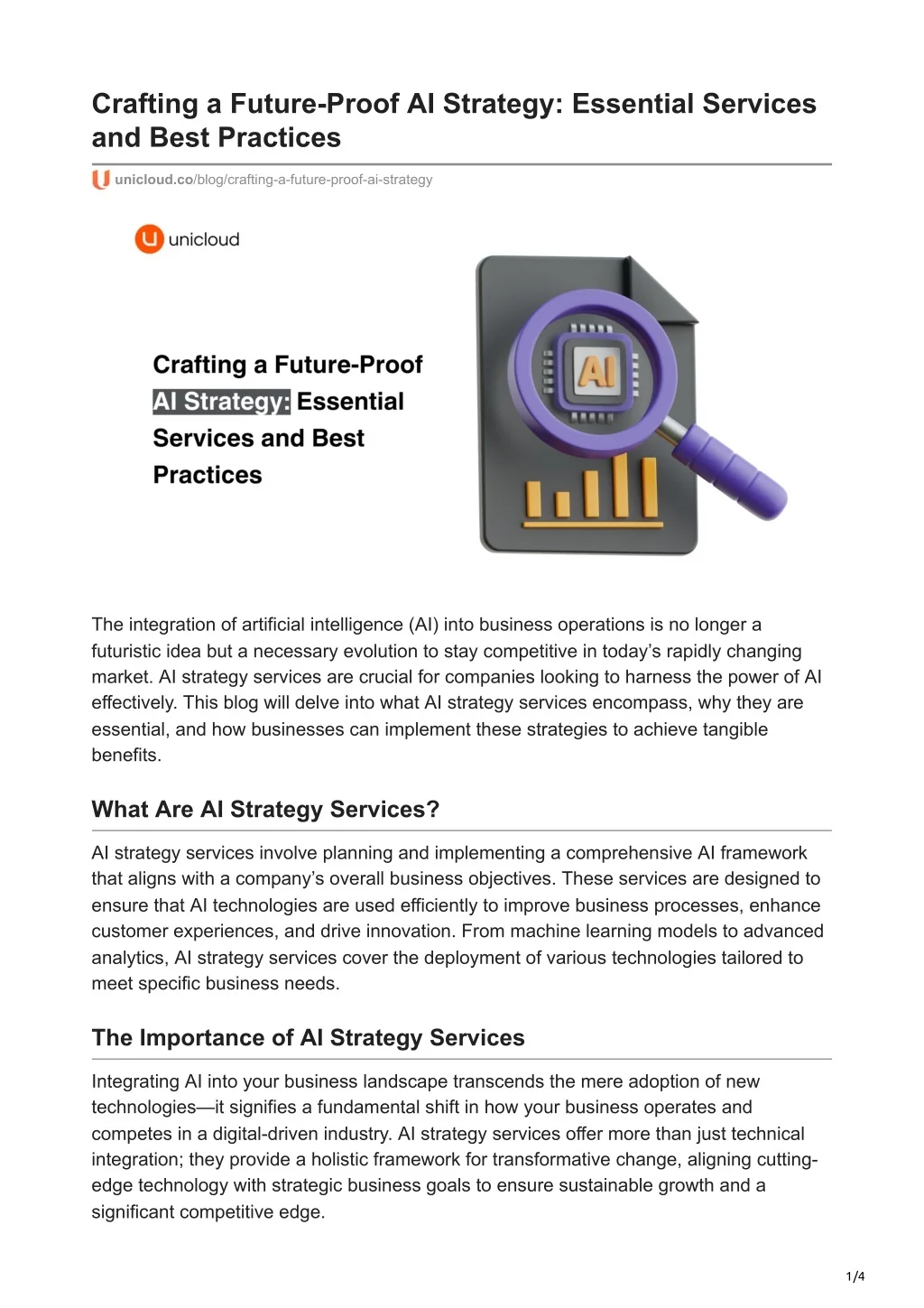 PPT - Crafting a Future-Proof AI Strategy: Essential Services and Best ...