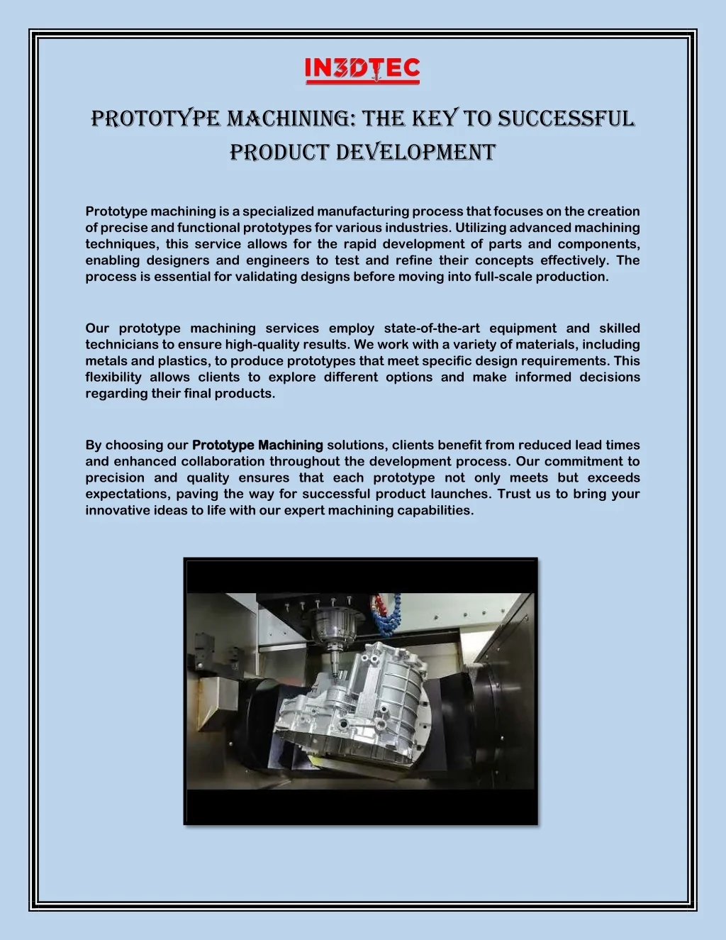 PPT - Prototype Machining: The Key to Successful Product Development ...