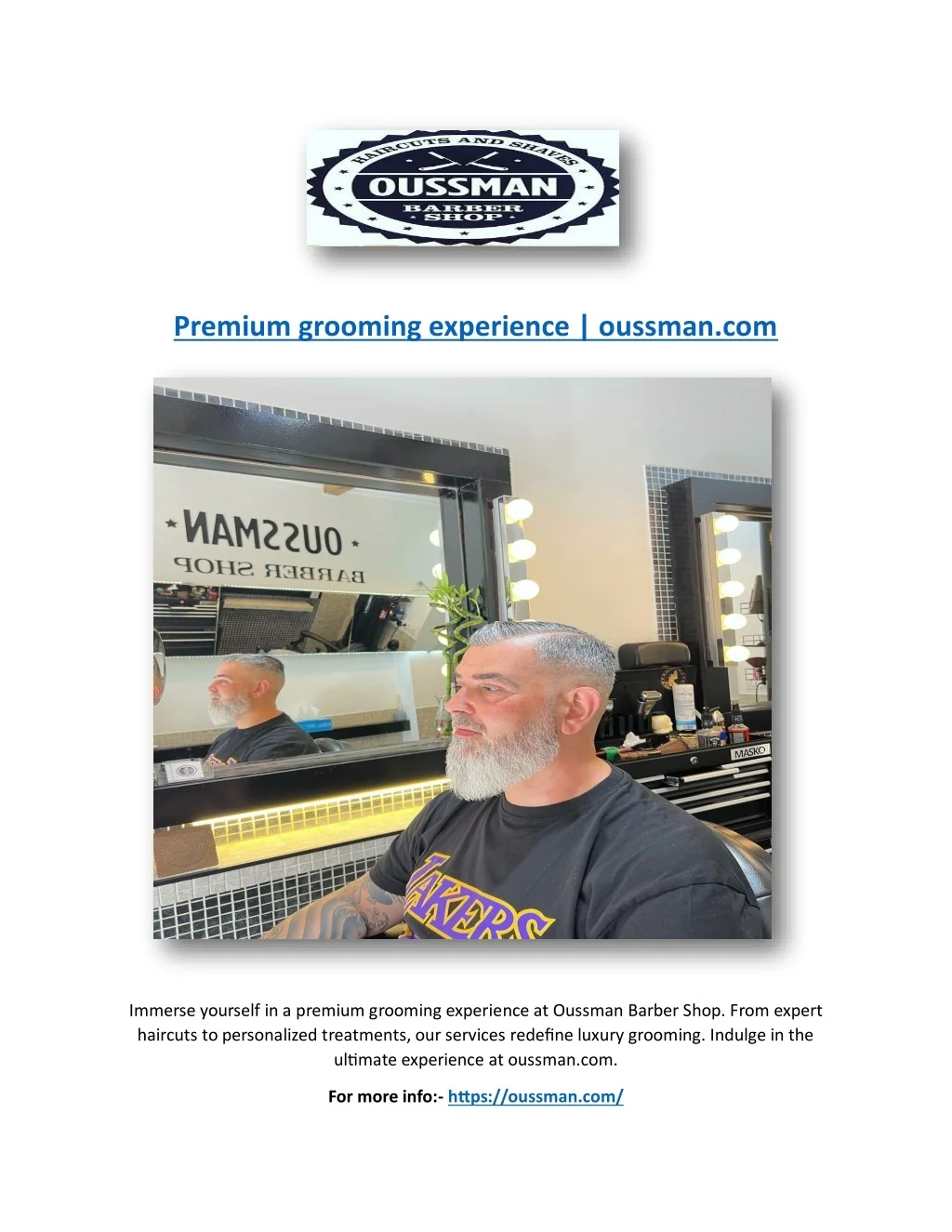 PPT - Premium grooming experience | oussman.com PowerPoint Presentation ...