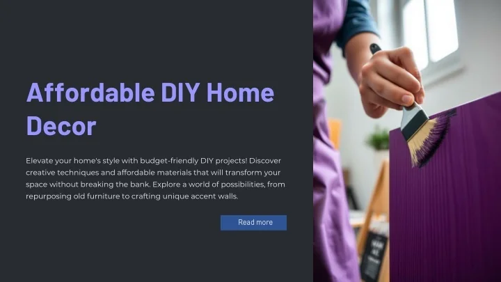 PPT - DIY Home Decor Ideas on a Budget PowerPoint Presentation, free ...