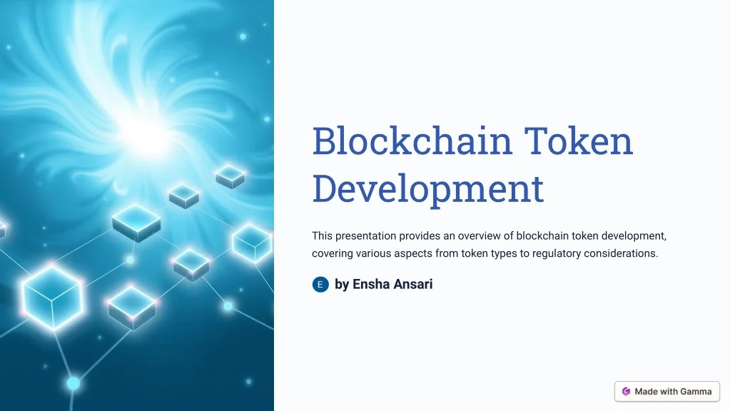 PPT - Blockchain Token Development PowerPoint Presentation, free ...
