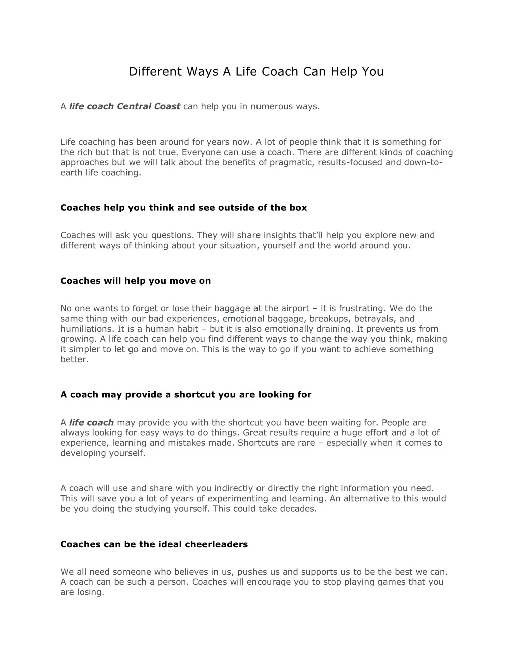PPT - Different Ways A Life Coach Can Help You PowerPoint Presentation ...