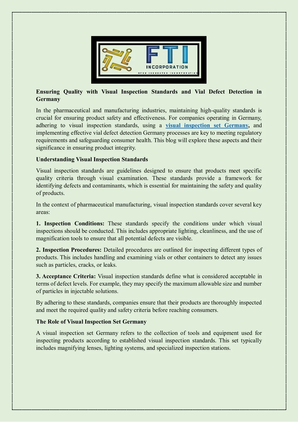 PPT - Ensuring Quality with Visual Inspection Standards and Vial Defect ...