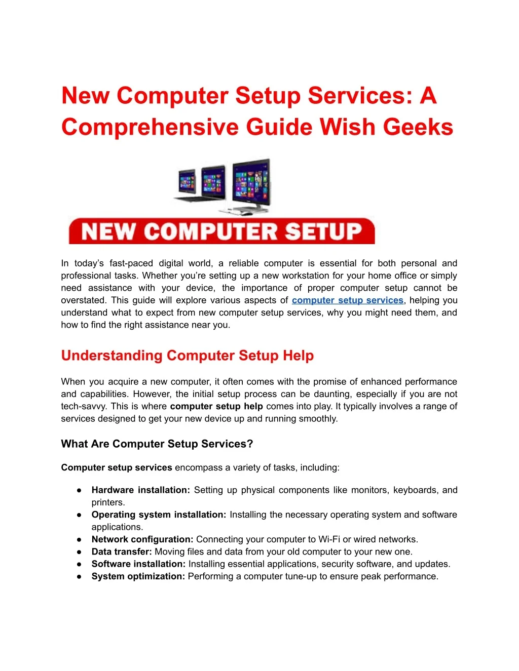PPT - New Computer Setup A Comprehensive Guide Wish Geeks PowerPoint ...