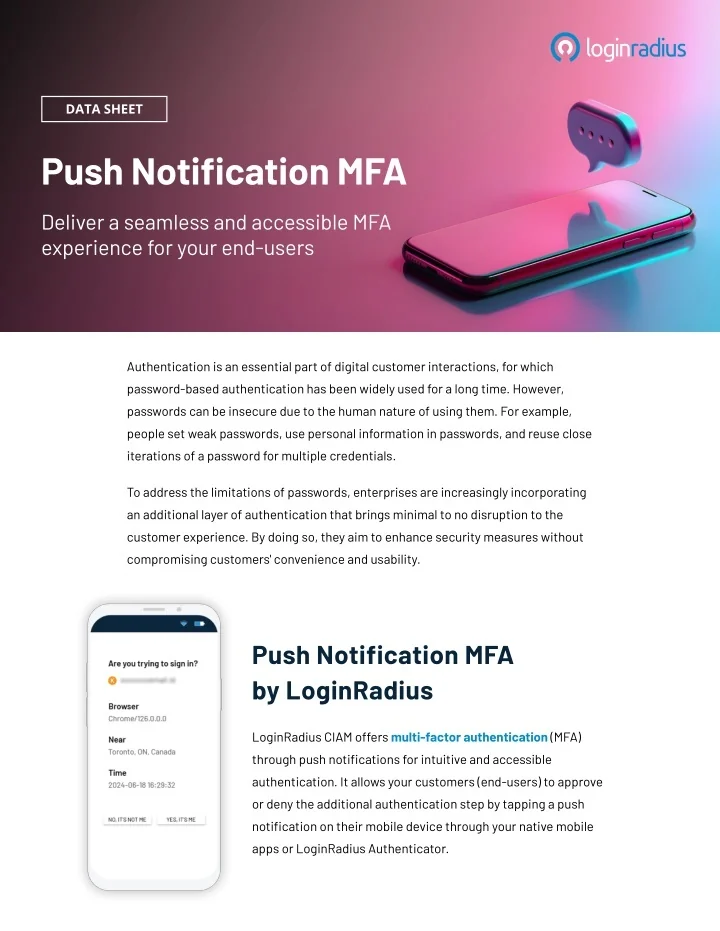 PPT - Enhance Security with Push Notification MFA from LoginRadius ...