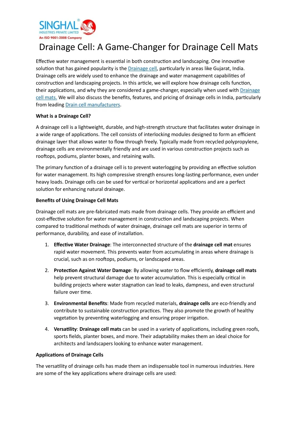 PPT - Drainage Cell: A Game-Changer for Drainage Cell Mats PowerPoint ...