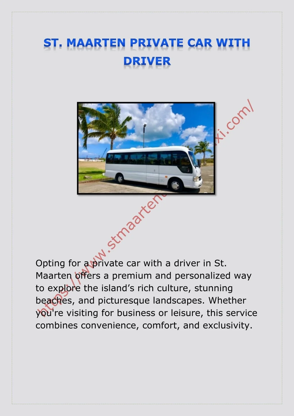 PPT - ST. MAARTEN PRIVATE CAR WITH DRIVER PowerPoint Presentation, free ...