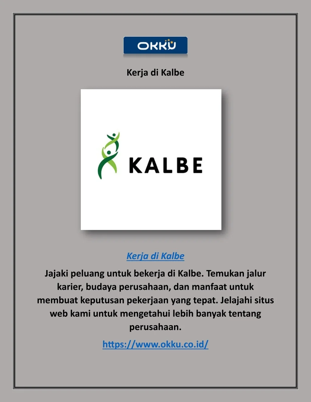 PPT - Kerja di Kalbe PowerPoint Presentation, free download - ID:13595552