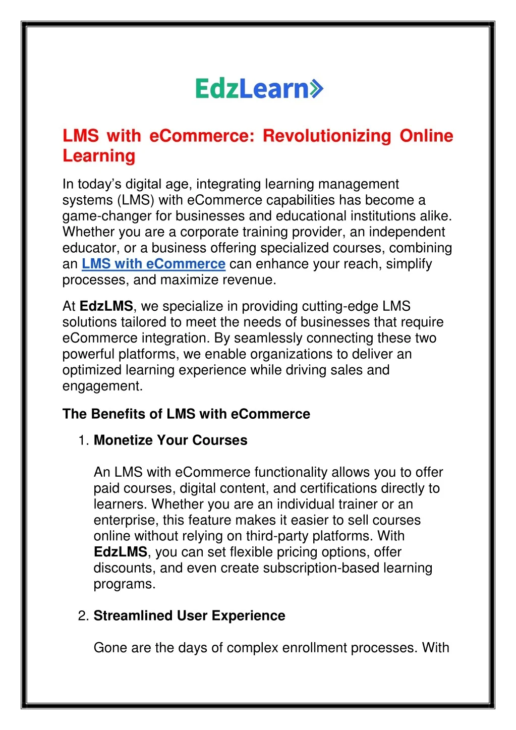 PPT - LMS with eCommerce Revolutionizing Online Learning PowerPoint Presentation - ID:13597171