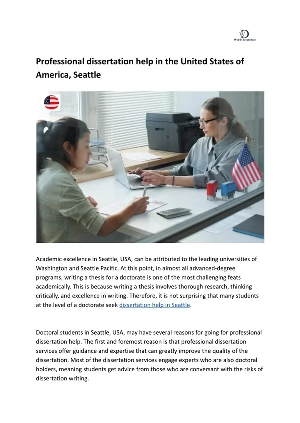 PPT - Professional dissertation help in the United States of America ...