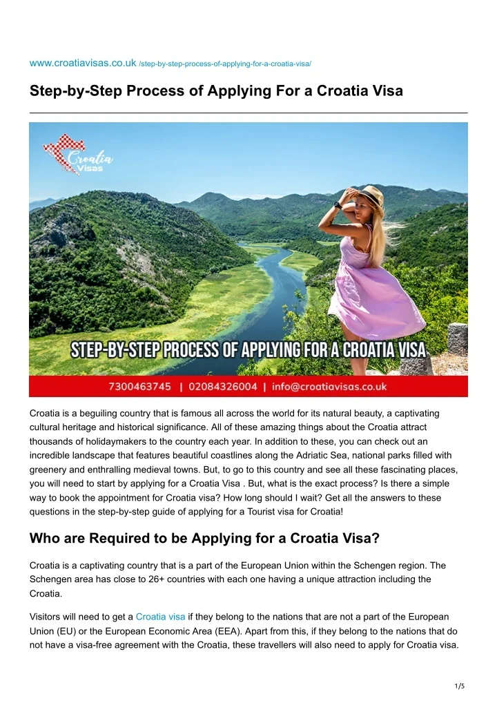 PPT - croatiavisas.co.uk-Step-by-Step Process of Applying For a Croatia ...
