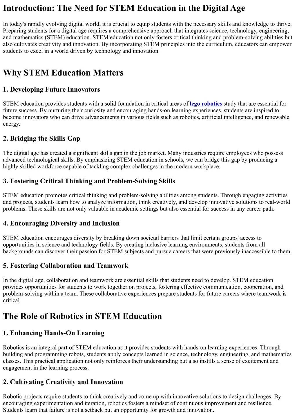 PPT - Preparing Students for a Digital Age through STEM Education ...