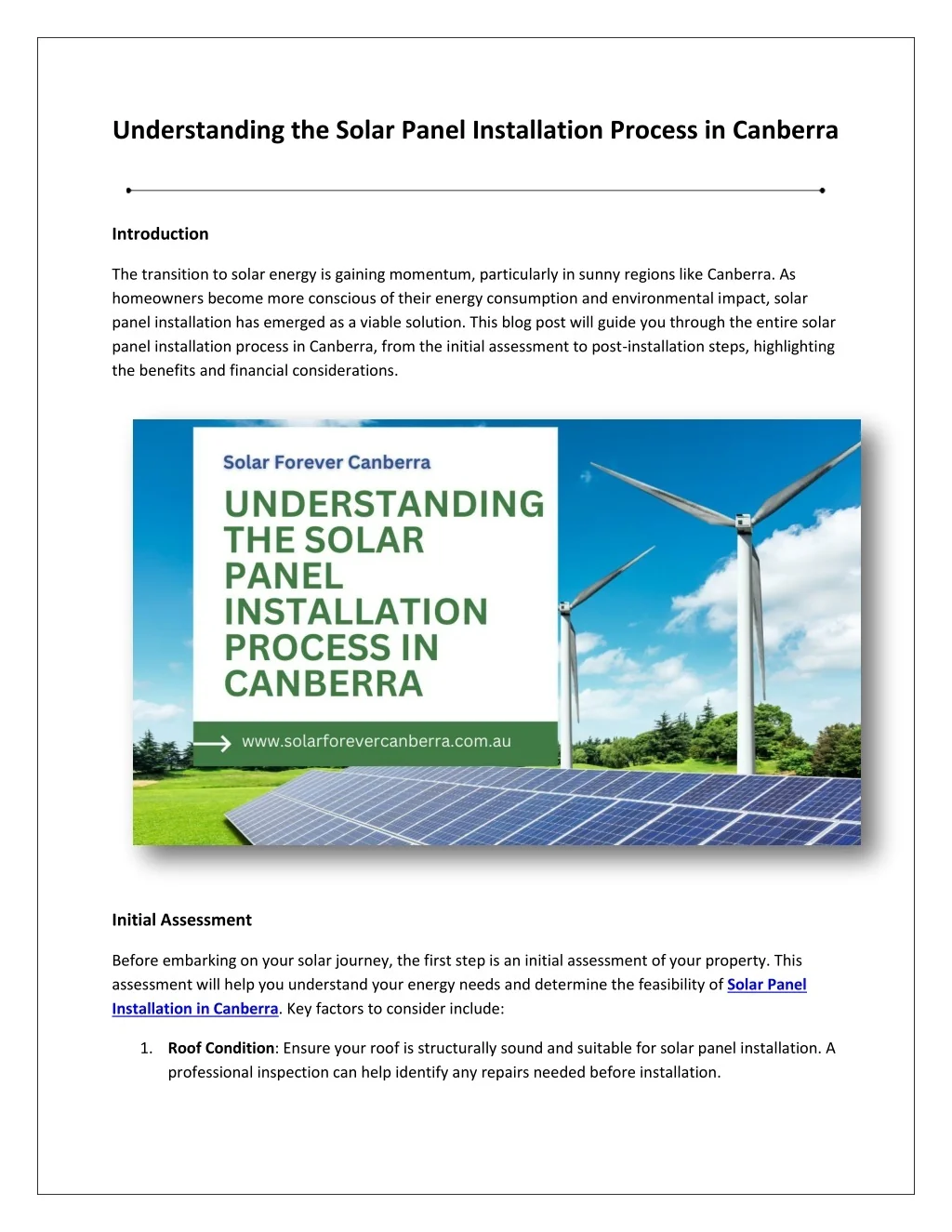PPT - Understanding the Solar Panel Installation Process in Canberra ...