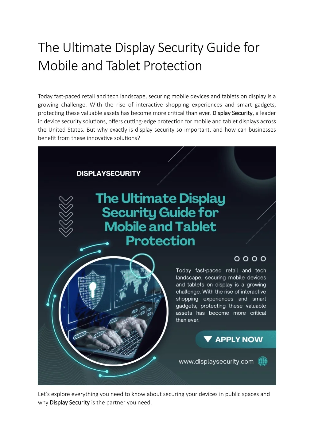 PPT - The Ultimate Display Security Guide for Mobile and Tablet Protection PowerPoint ...