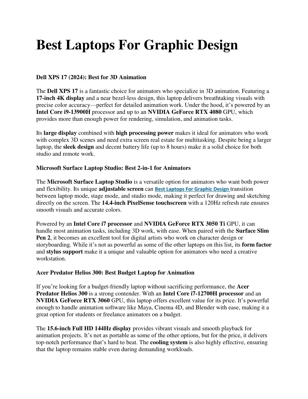 PPT - Best Laptops For Graphic Design PowerPoint Presentation, free ...