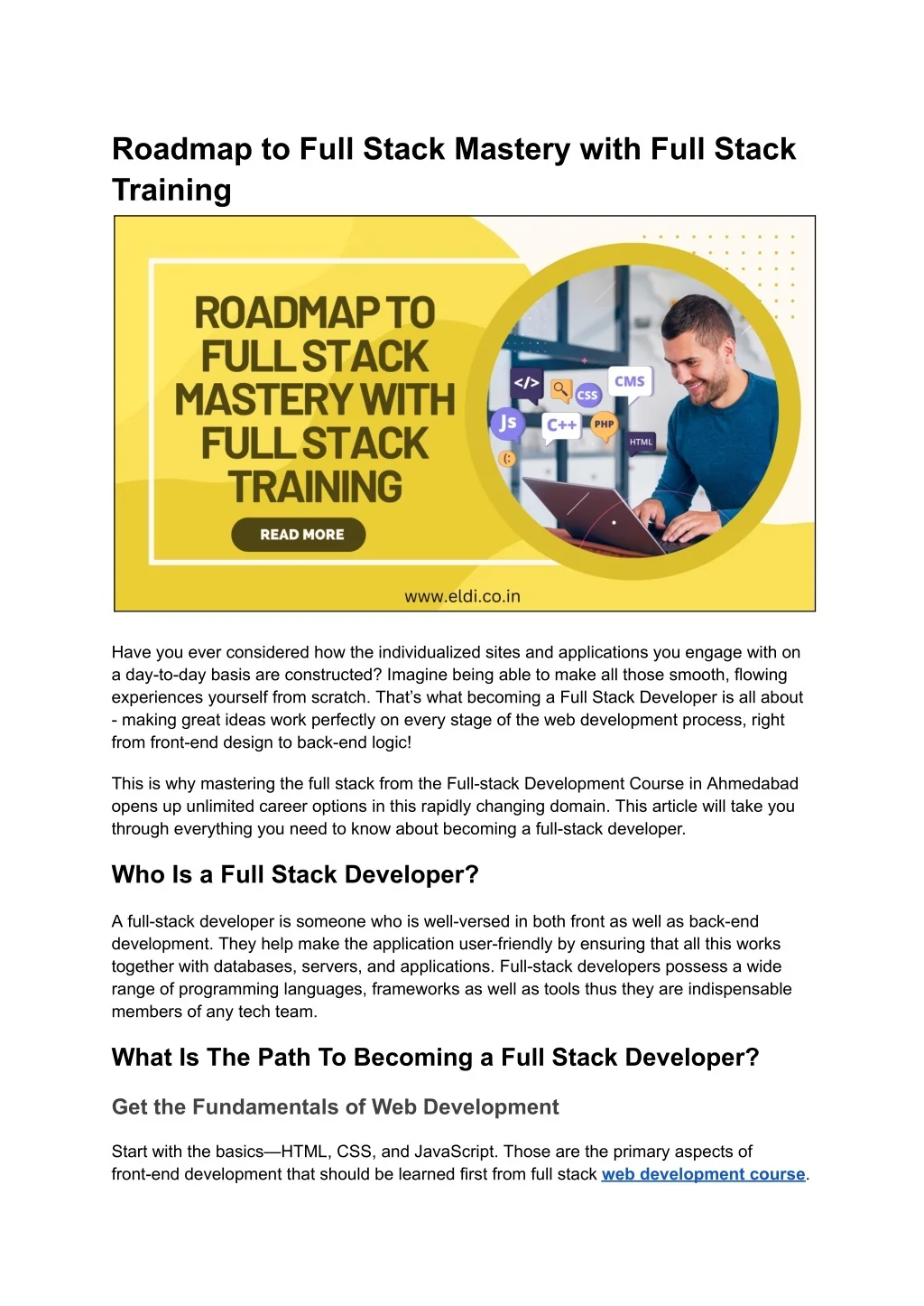 PPT - Roadmap to Full Stack Mastery with Full Stack Training PowerPoint ...