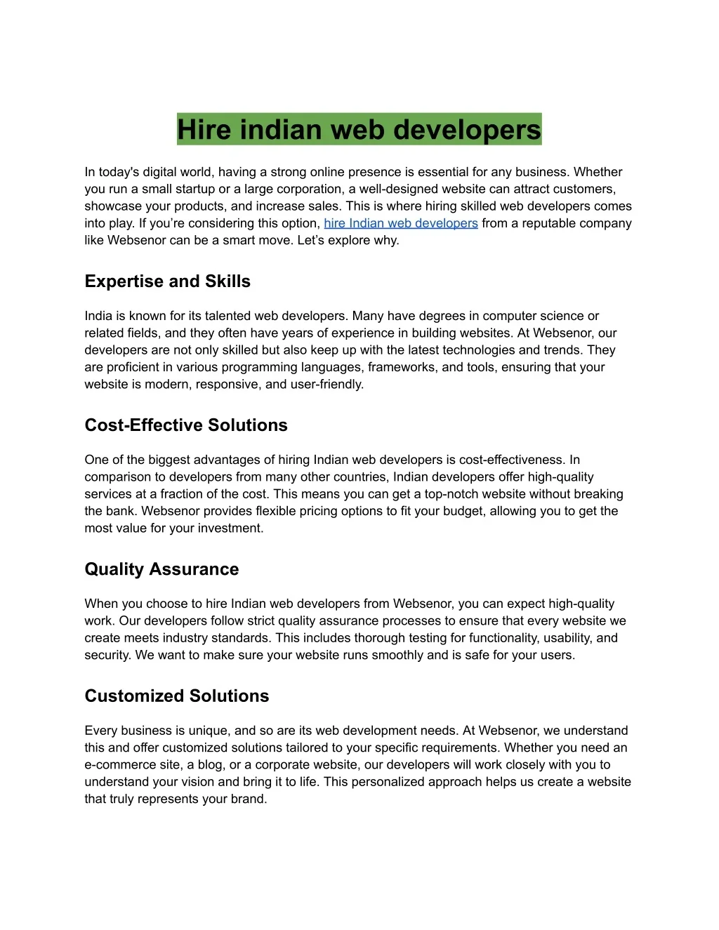 PPT - Hire Indian Web Developers PowerPoint Presentation, free download ...