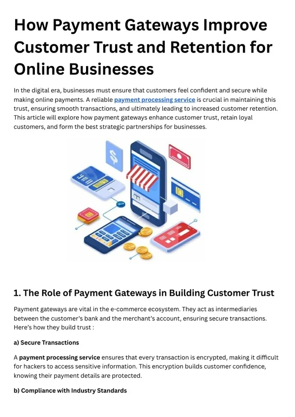 PPT - How Payment Gateways Improve Customer Trust and Retention for ...