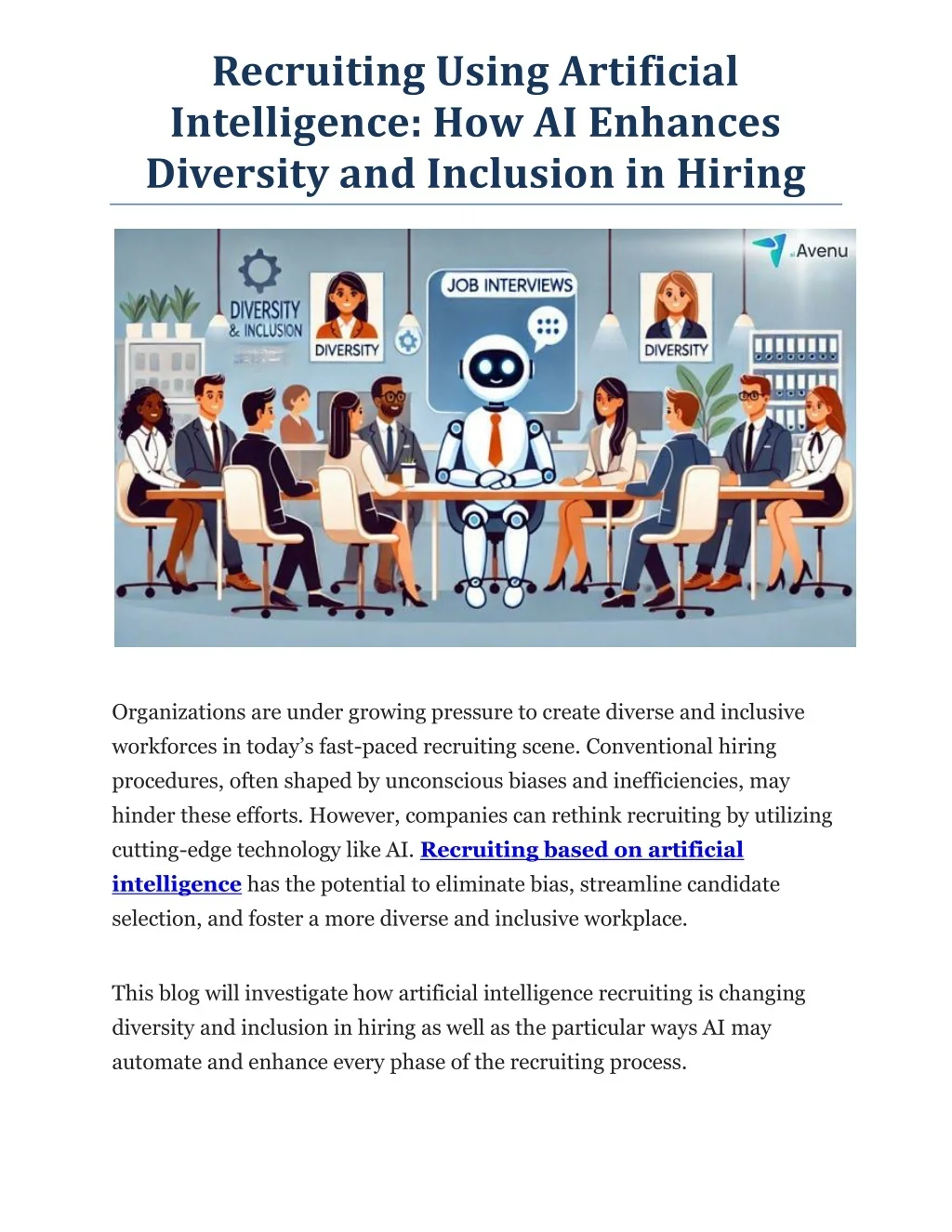 PPT - Recruiting Using Artificial Intelligence - How AI Enhances Diversity and Inclusion in ...