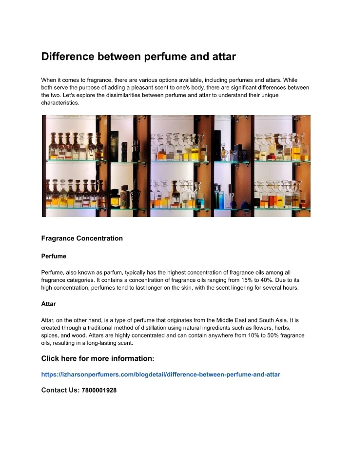 PPT - Difference between perfume and attar PowerPoint Presentation ...