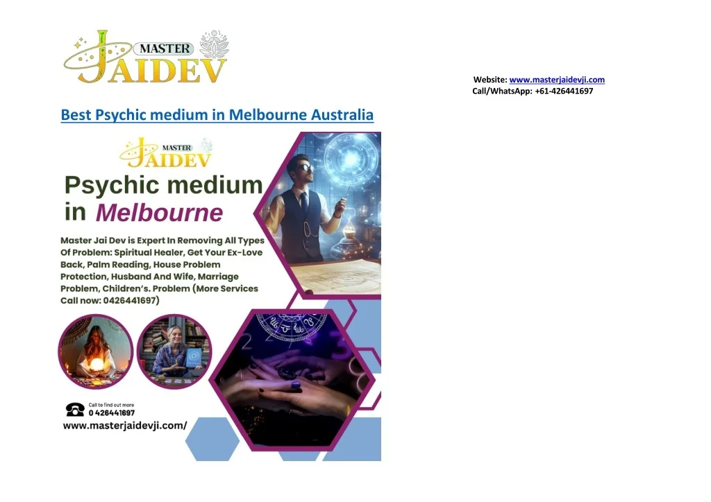 PPT - Best Psychic medium in Melbourne Australia PowerPoint ...