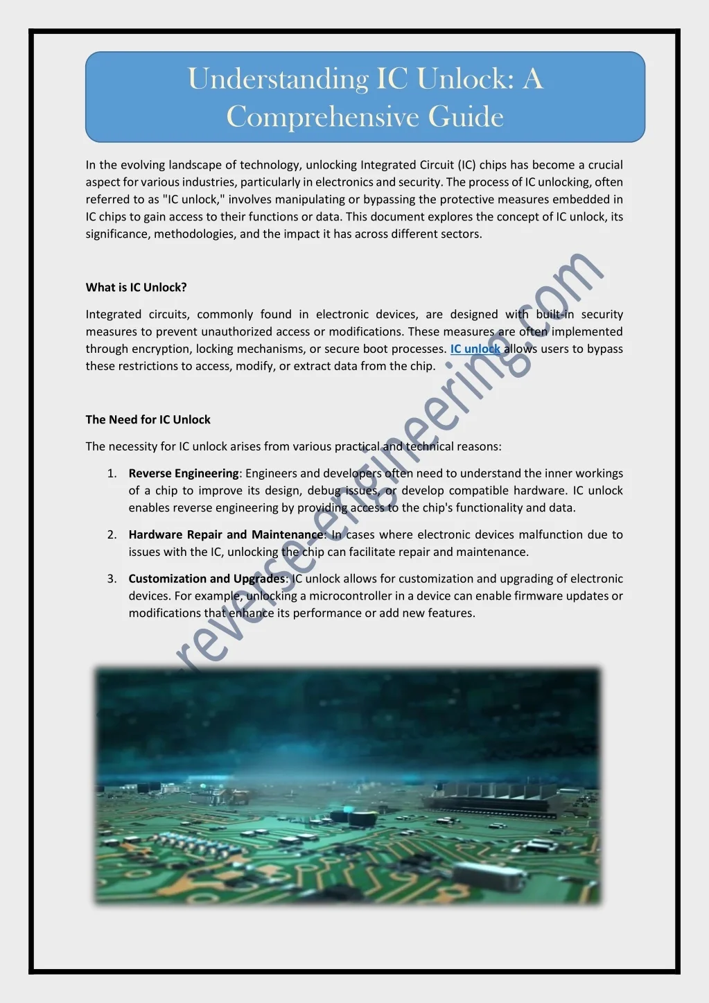 PPT - Understanding IC Unlock: A Comprehensive Guide PowerPoint ...