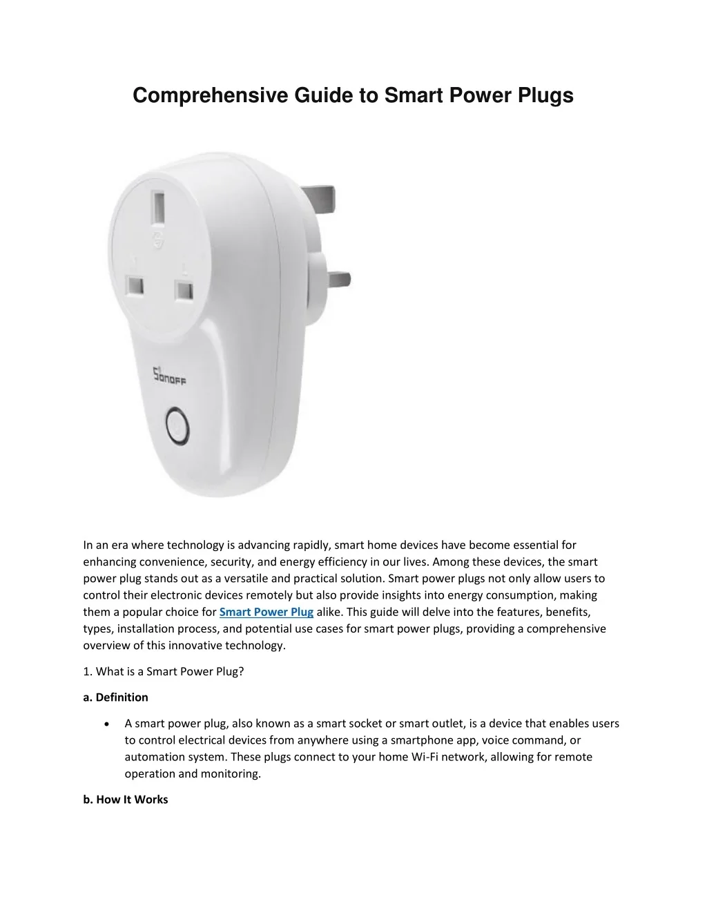 PPT - Comprehensive Guide to Smart Power Plugs PowerPoint Presentation ...