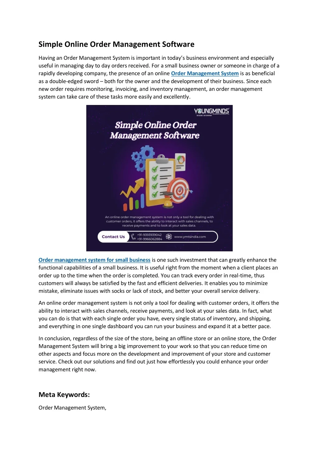 PPT - Simple Online Order Management Software PowerPoint Presentation ...