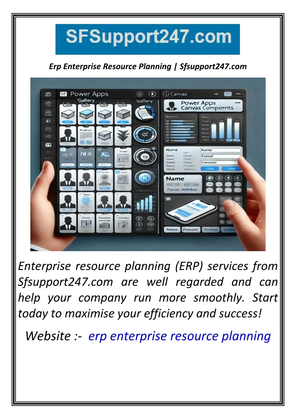 PPT - Erp Enterprise Resource Planning Sfsupport247.com PowerPoint ...