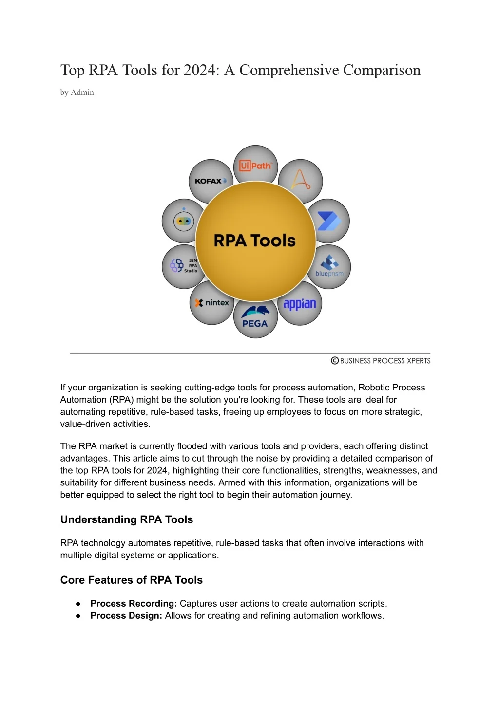 PPT - Top RPA Tools for 2024: A Comprehensive Comparison PowerPoint ...