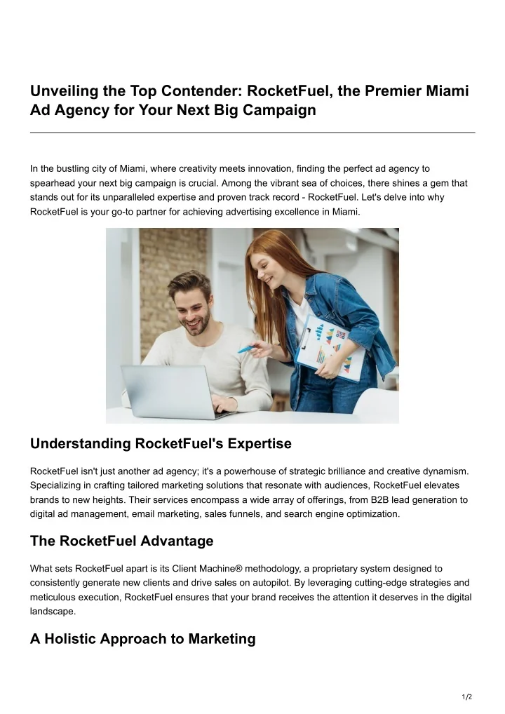 PPT - Unveiling the Top Contender RocketFuel the Premier Miami Ad ...