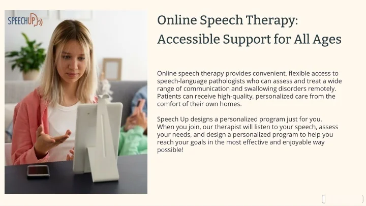 PPT - Online Speech Therapy Accessible Support for All Ages PowerPoint ...