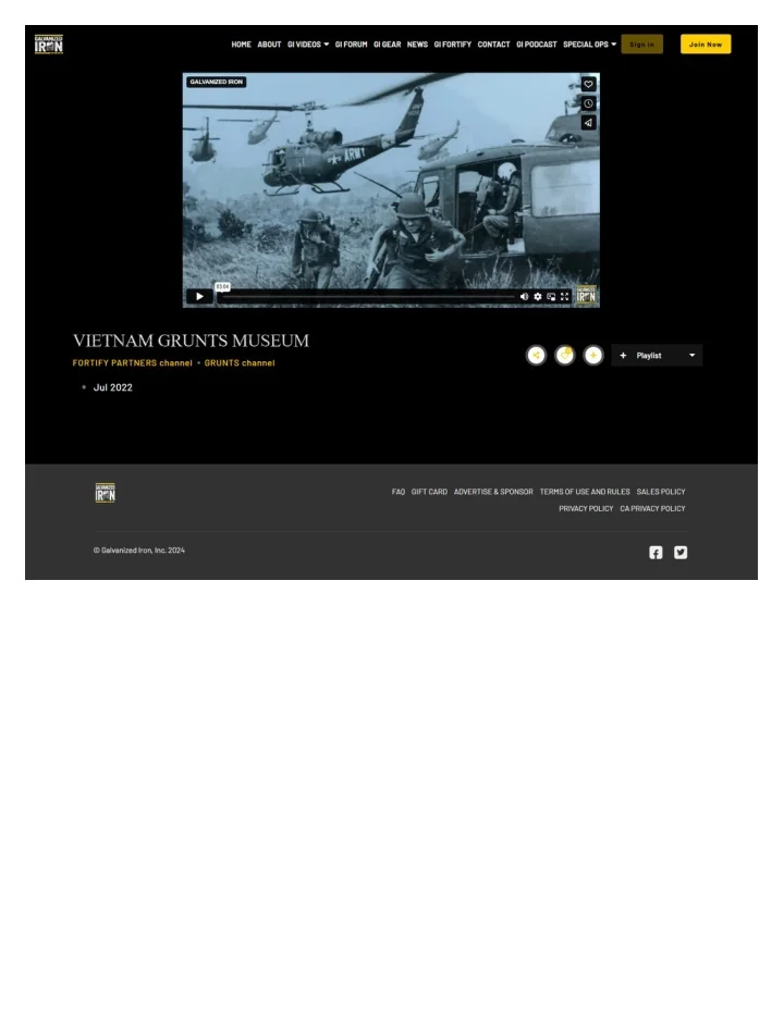 PPT - Vietnam Grunts Museum at Galvanized Iron PowerPoint Presentation ...