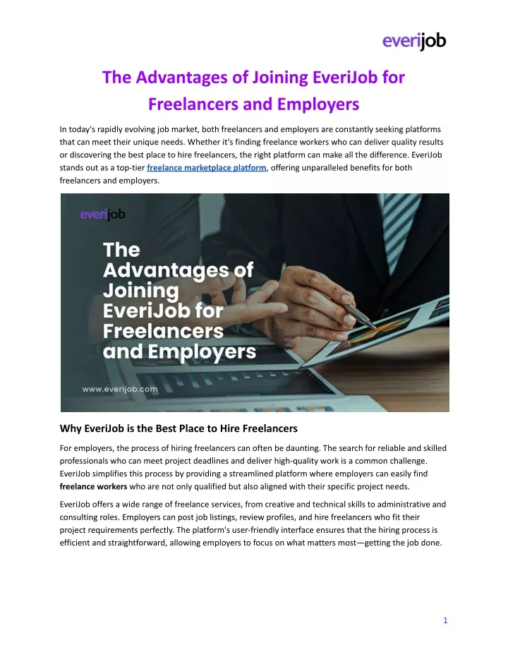 PPT - The Advantages of Joining EveriJob for Freelancers and Employers ... PPT - The Advantages of Joining EveriJob for Freelancers and Employers ...