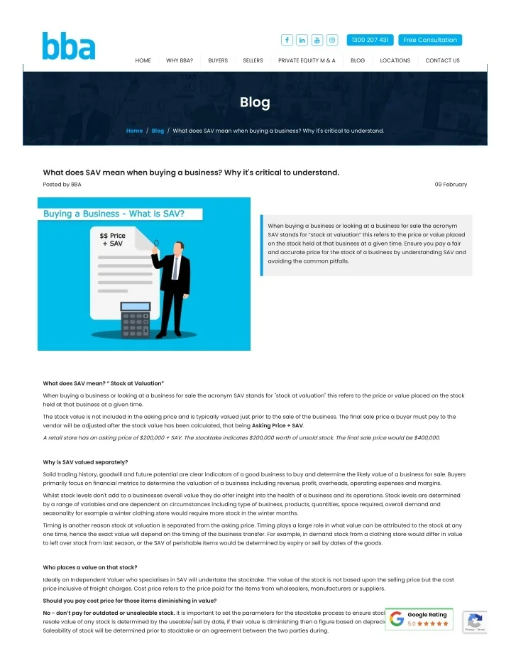 PPT - www-businessbuyersadvocacy-com-au-tips-what-does-SAV-mean-when ...