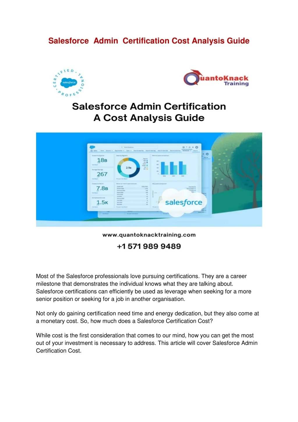 PPT - Salesforce Admin Certification Cost Analysis Guide PowerPoint ...