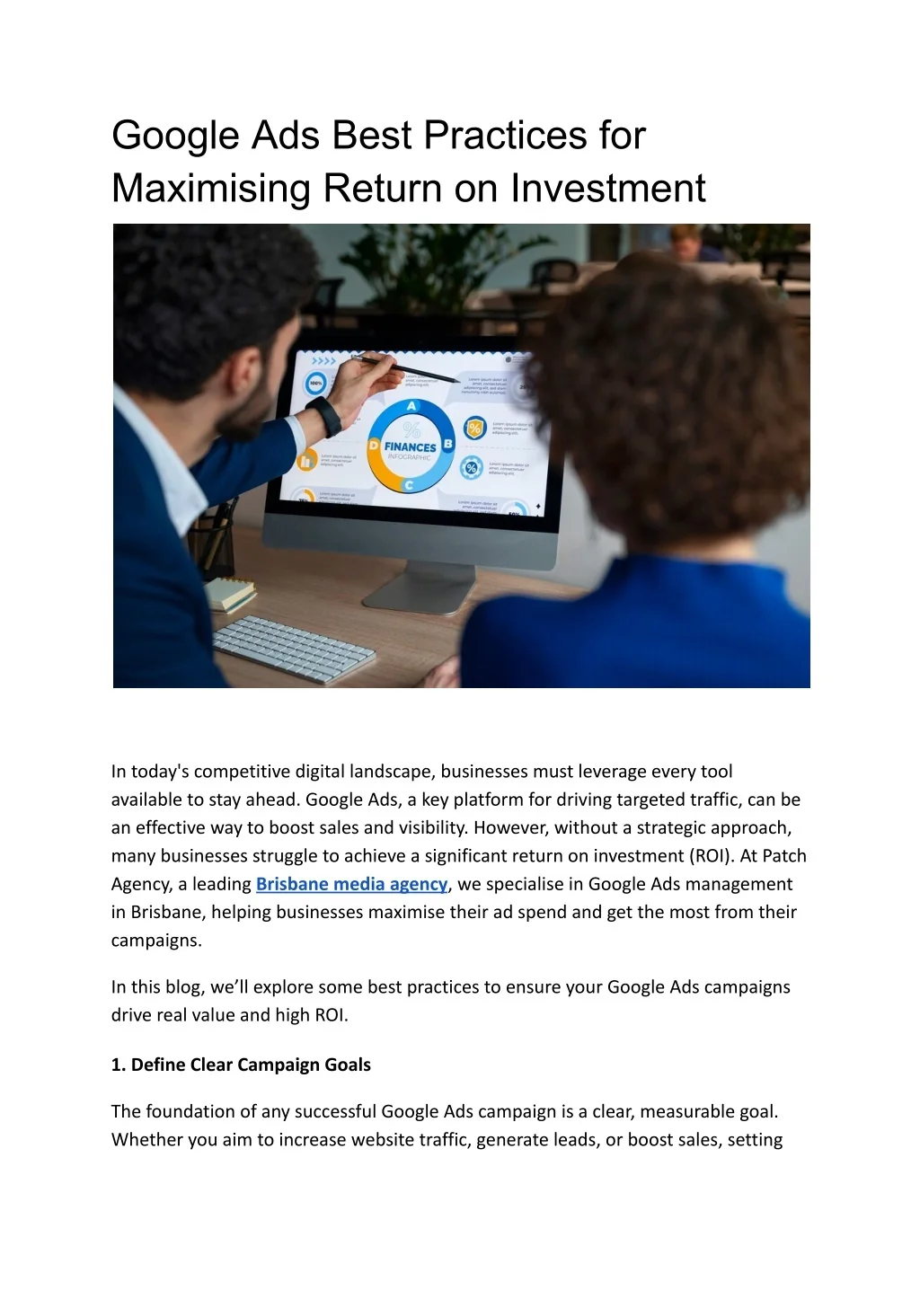PPT - Google Ads Best Practices for Maximising Return on Investment ...