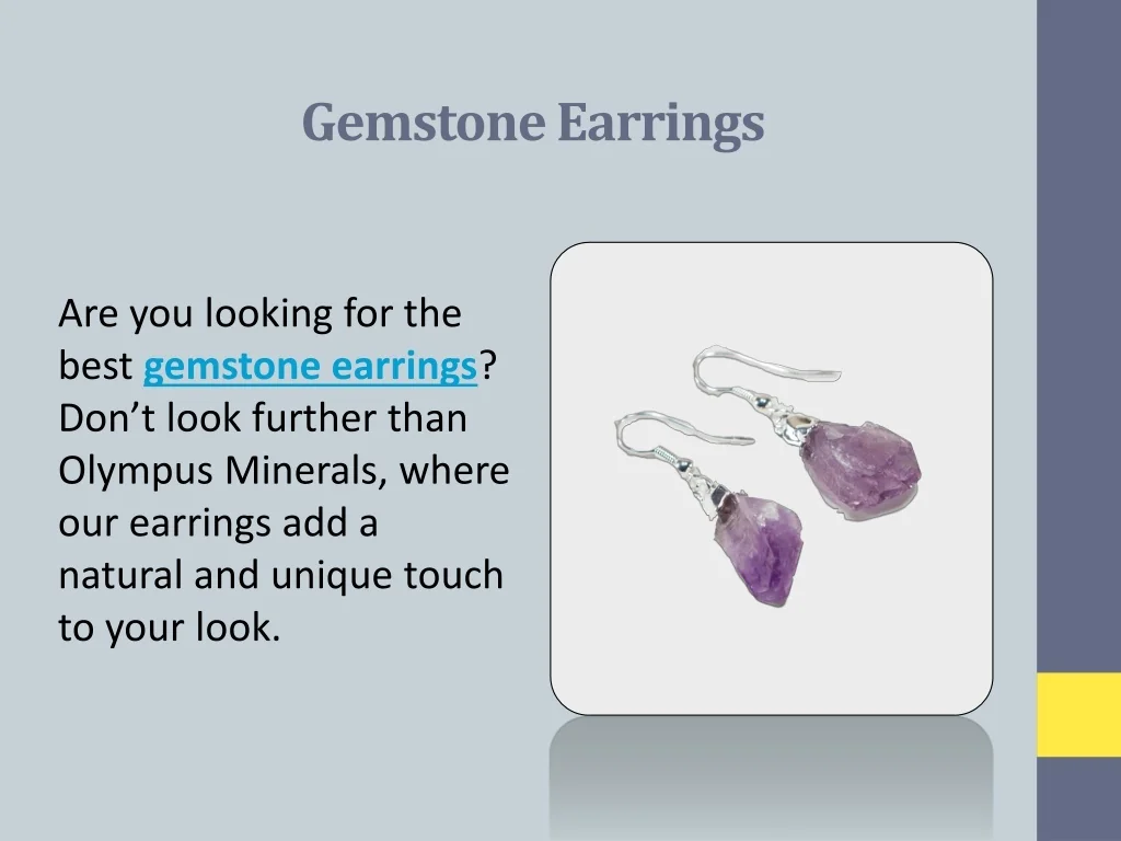 PPT - Gemstone Earrings PowerPoint Presentation, free download - ID ...