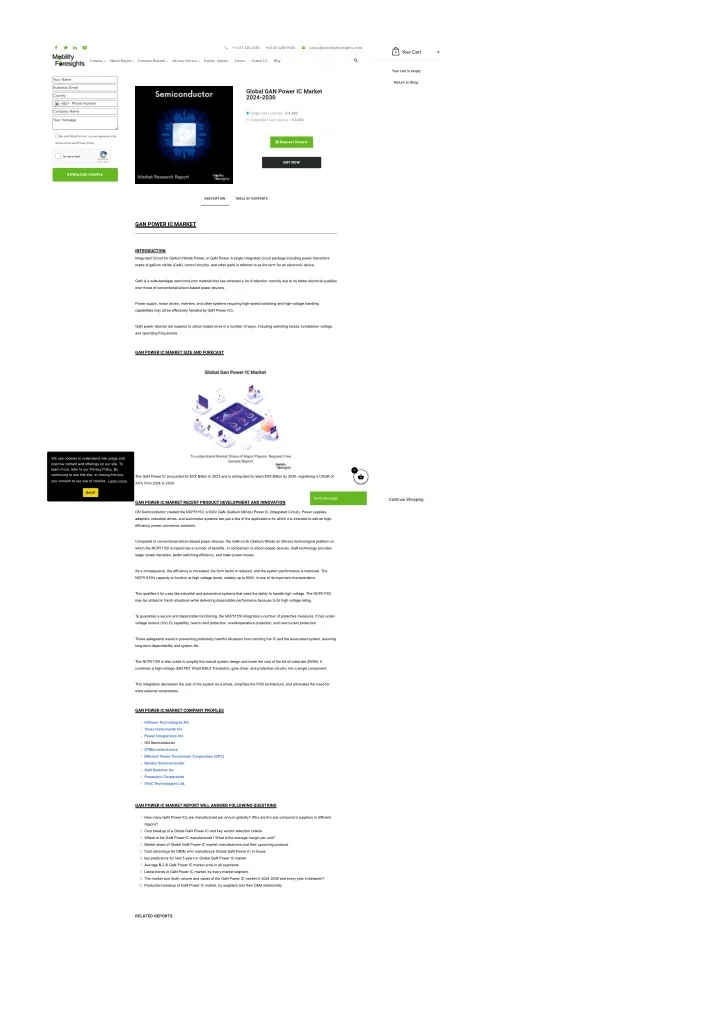 PPT - Gan Power IC Market Growth: 2030 Forecasts PowerPoint ...