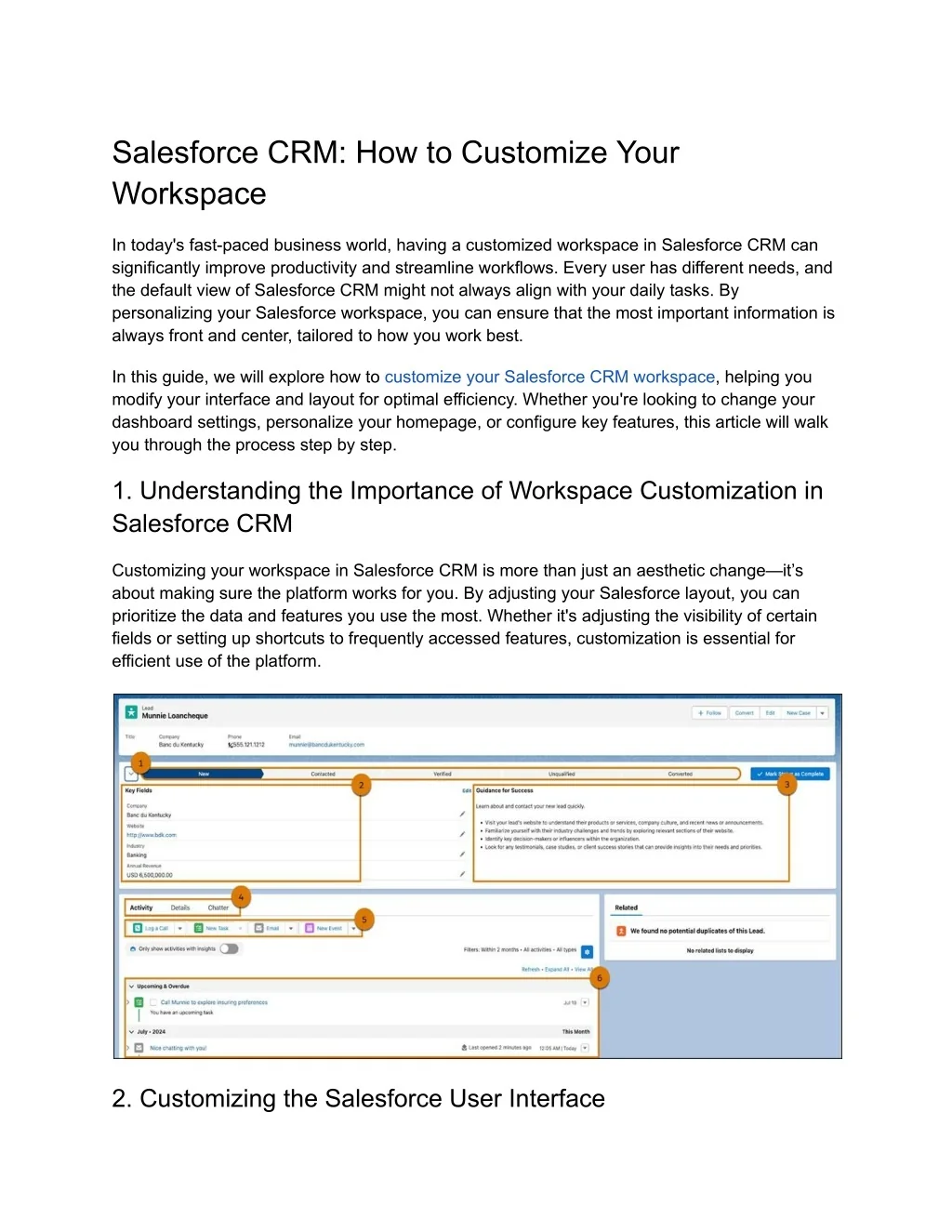 PPT - Salesforce CRM_ How to Customize Your Workspace PowerPoint Presentation - ID:13630714