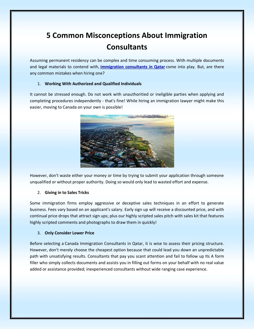 PPT - 5 Common Misconceptions About Immigration Consultants PowerPoint ...