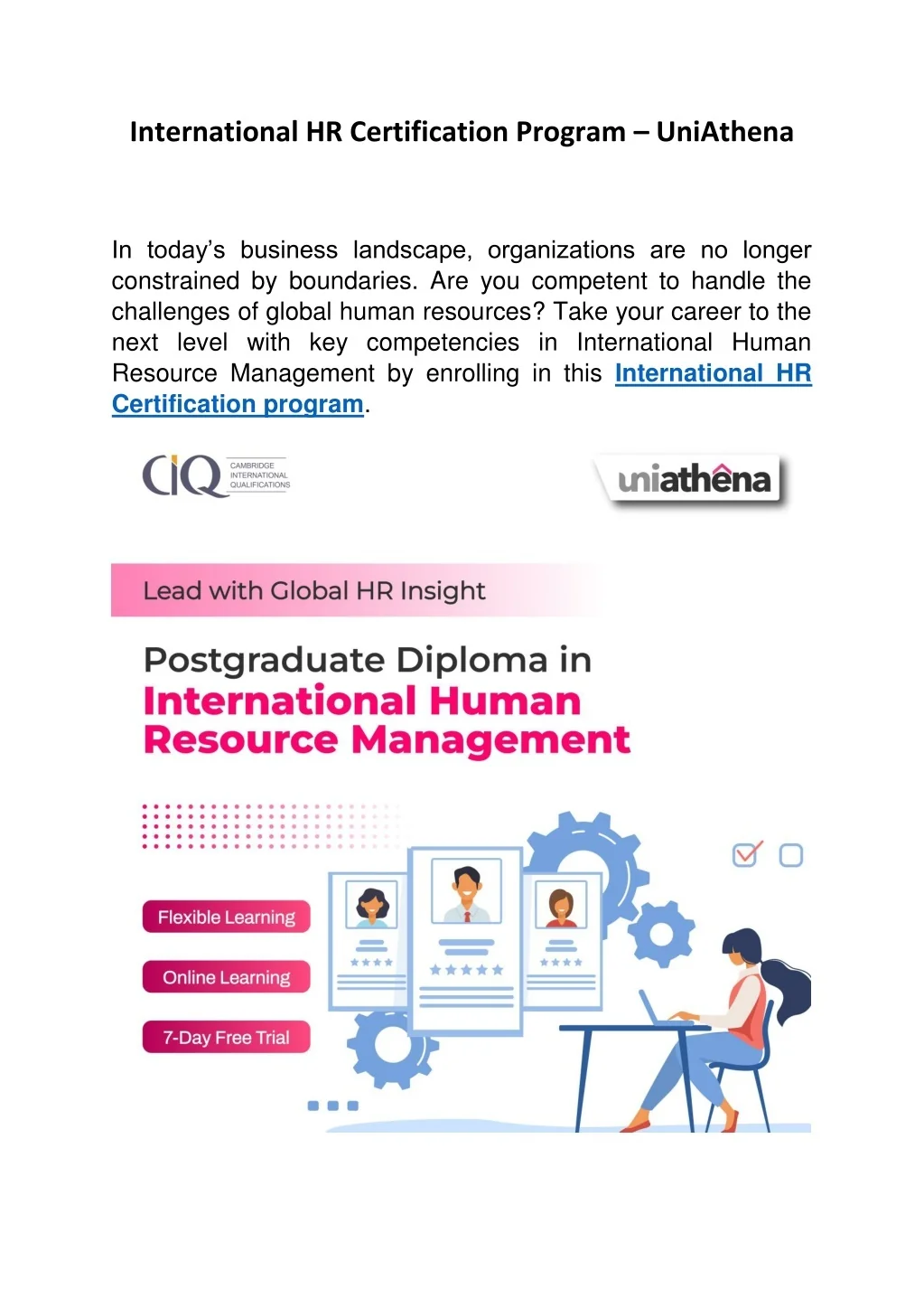 PPT - International HR Certification Program- UniAthena PowerPoint ...