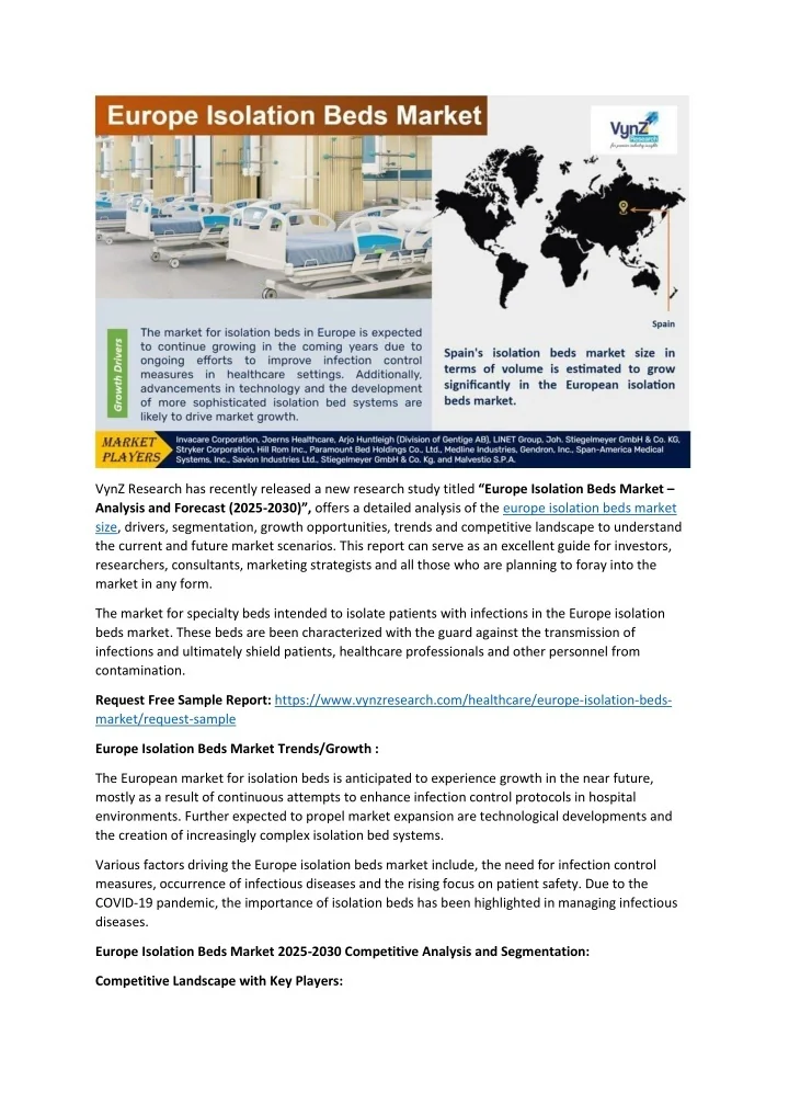 PPT - Europe Isolation Beds Market to Witness Steady Expansion During ...