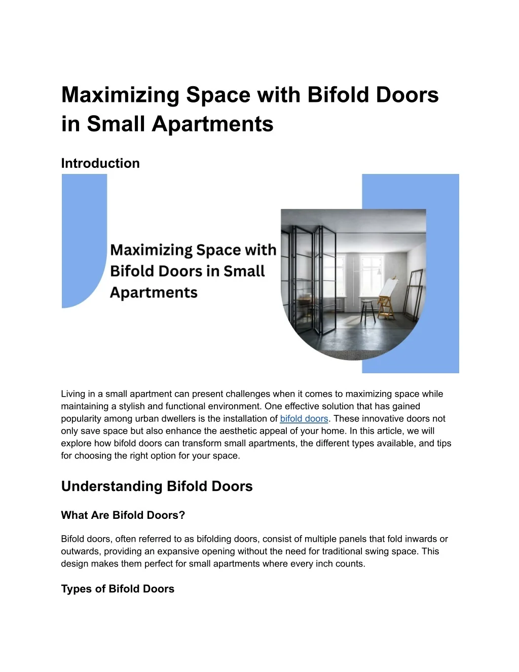 PPT - Maximizing Space with Bifold Doors in Small Apartments PowerPoint ...